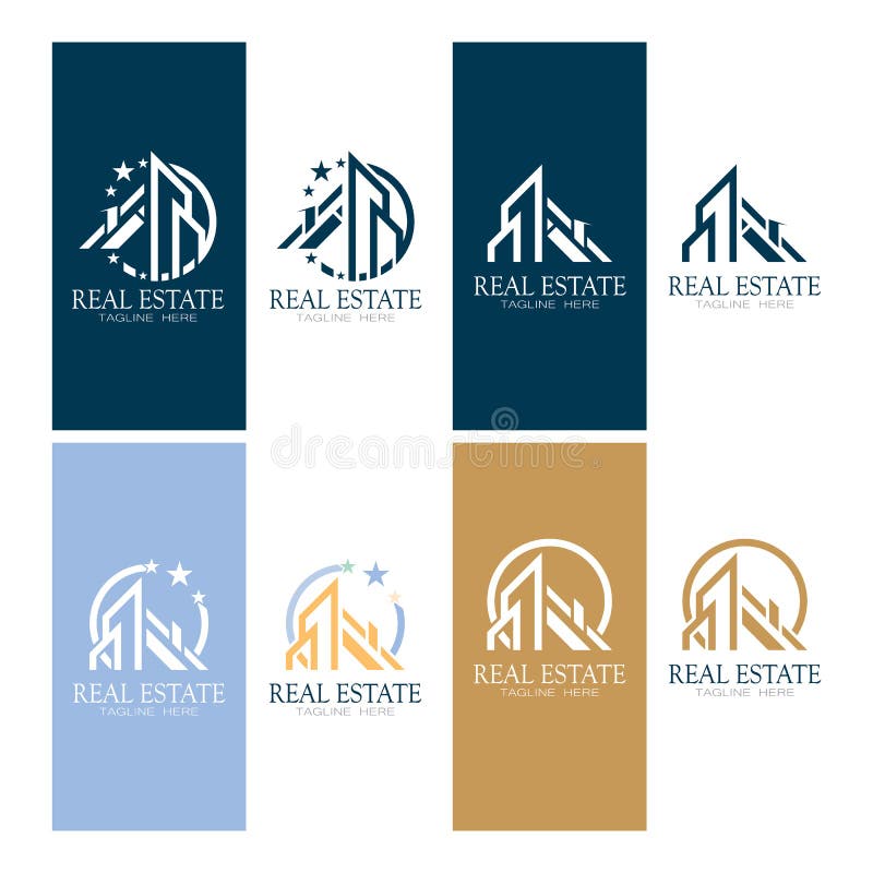 Real Estate Business Logo Vector Illustration Design Stock Vector ...
