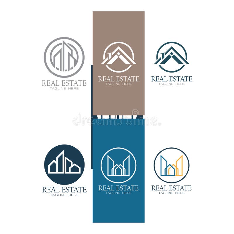 Real Estate Business Logo Vector Illustration Design Stock Vector ...