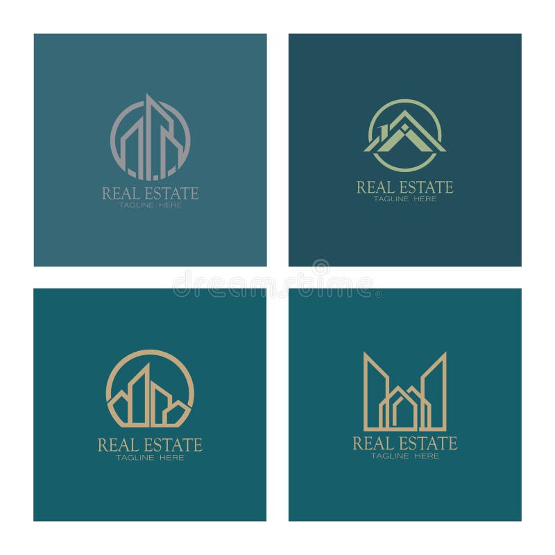 Real Estate Business Logo Vector Illustration Design Stock Vector ...