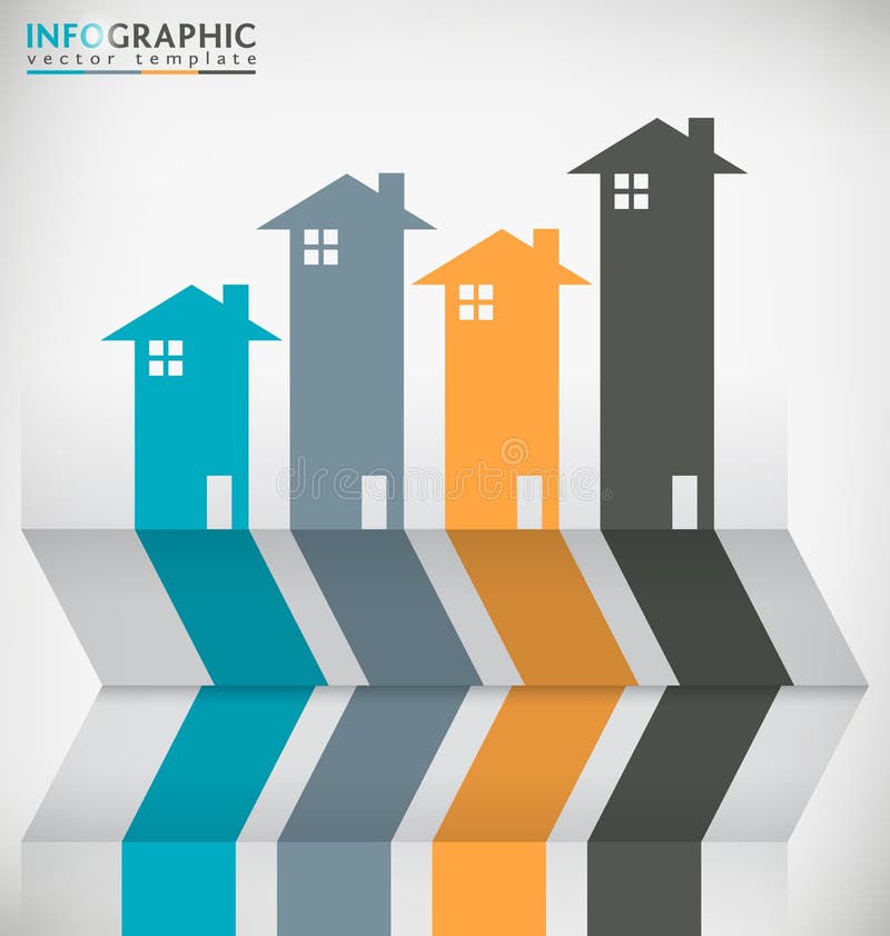 Real Estate Chart stock vector. Illustration of infographic - 59760605