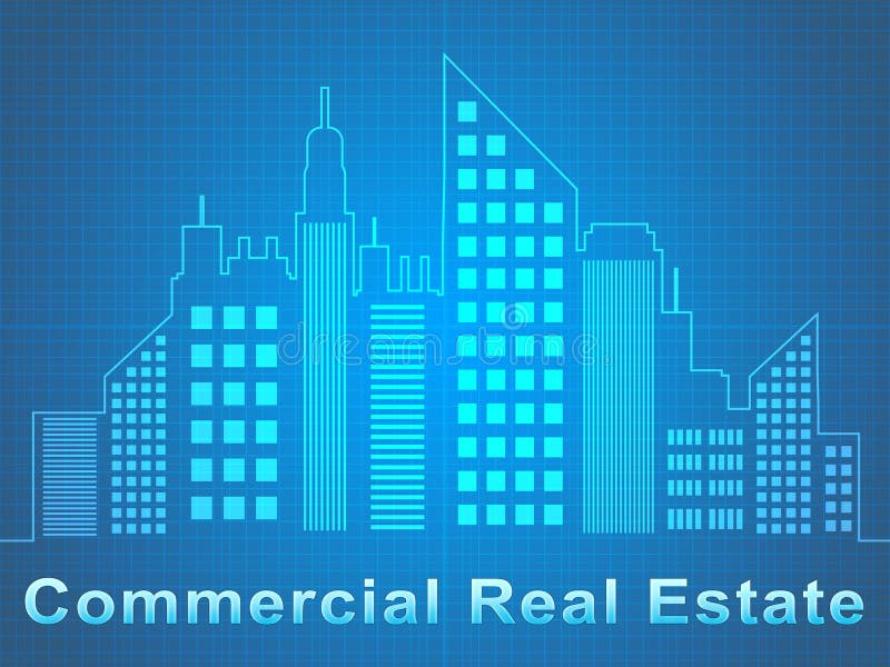 Real Estate Comercial Representa El Ejemplo De La Venta 3d De Las ...