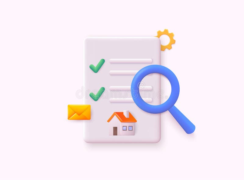 Real Estate Concept. House Real Estate Contract, Rental Agreement or ...