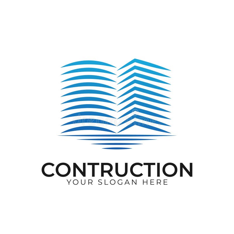 Real Estate Construction Logo Design Vector Template Stock Vector ...