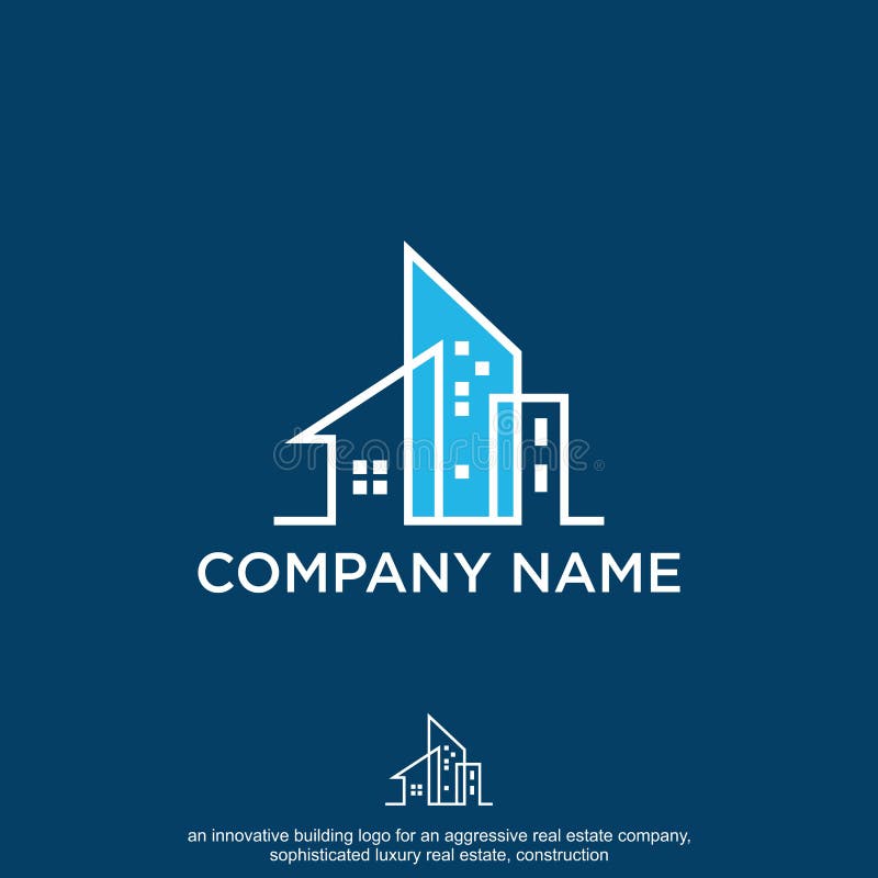 Real Estate, Construction Logo Stock Vector - Illustration of logo ...