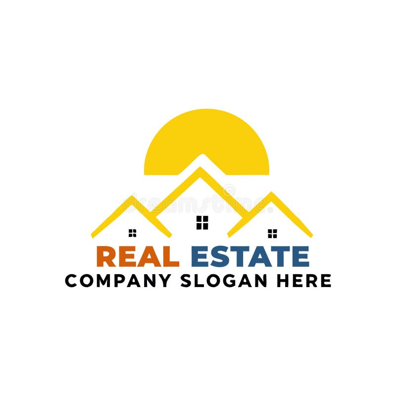 Real Estate Design Element, Building Construction Logo Design, Real ...