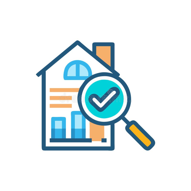 Real Estate Due Diligence Icon for Risk Assessment Stock Photo ...