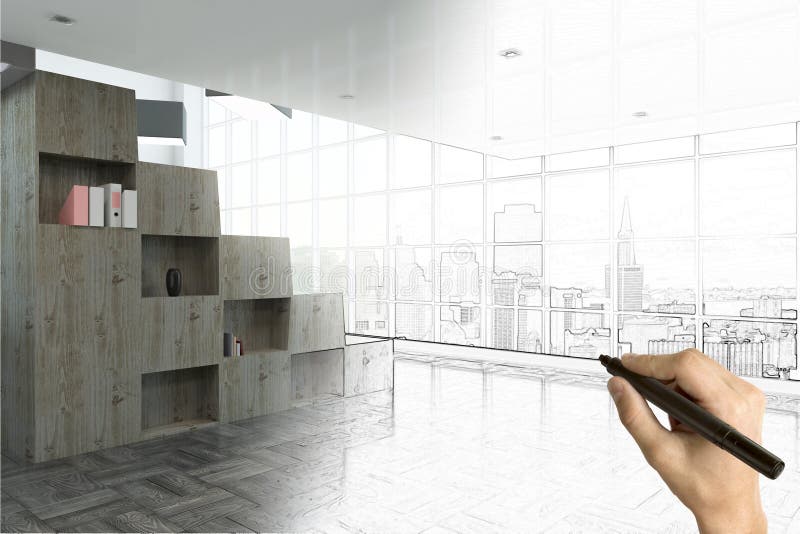 Real Estate, Engineering and Blueprint Concept Stock Illustration ...