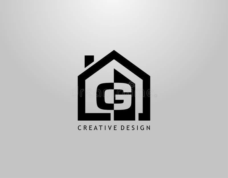 Real Estate G Letter Logo. Negative Space of Initial G and Minimalist ...