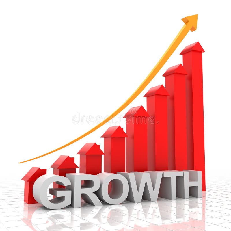 Real estate market growth stock illustration. Illustration of market ...