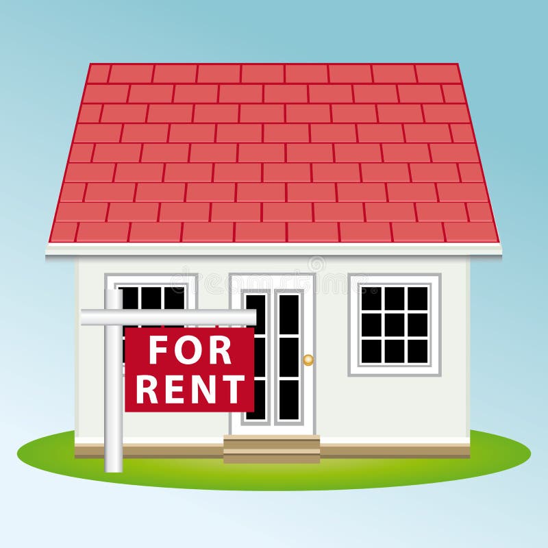 Home For Rent Sign Illustration Clipart Stock Illustration ...