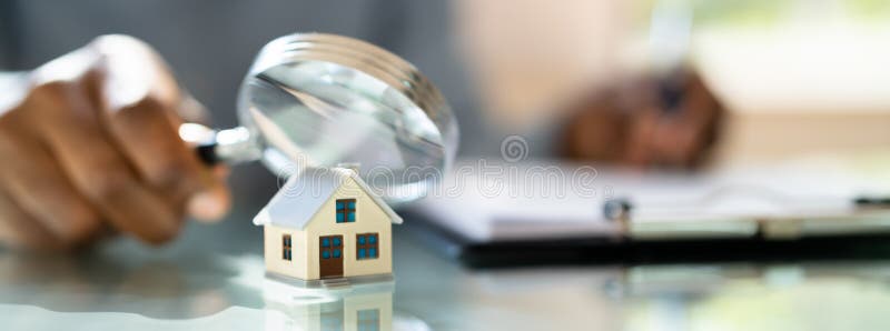 Real Estate House Appraisal and Inspection Stock Image - Image of black ...