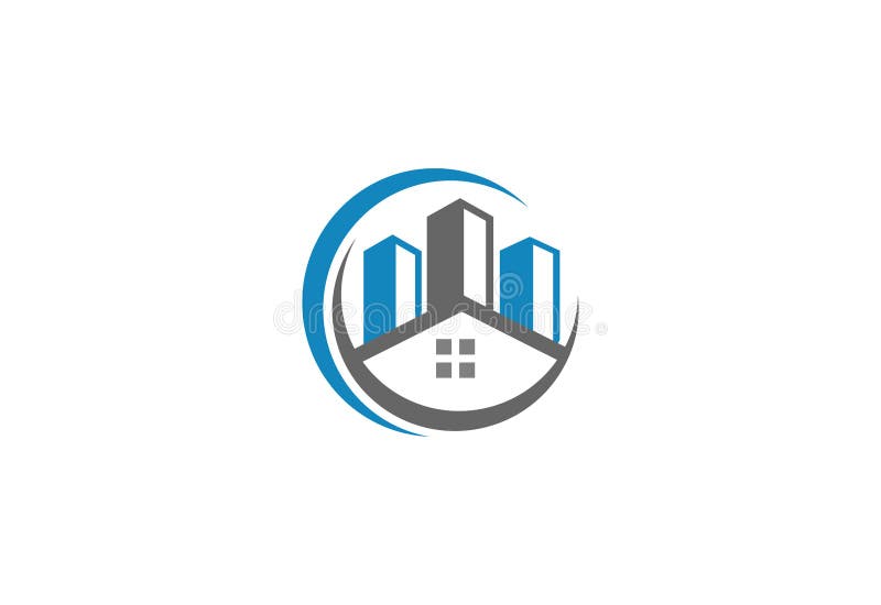 Real Estate House Logo Design Vector Illustration Stock Vector ...