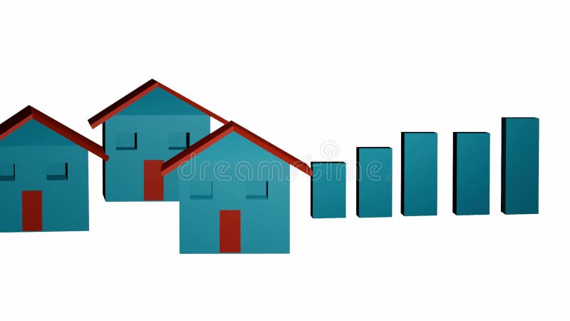 Real Estate House Plots and Bar Chart Stock Footage - Video of plot ...
