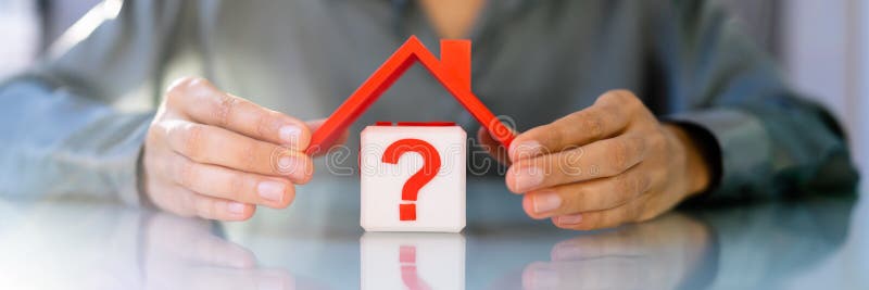 Real Estate House Question Mark Stock Image - Image of american ...