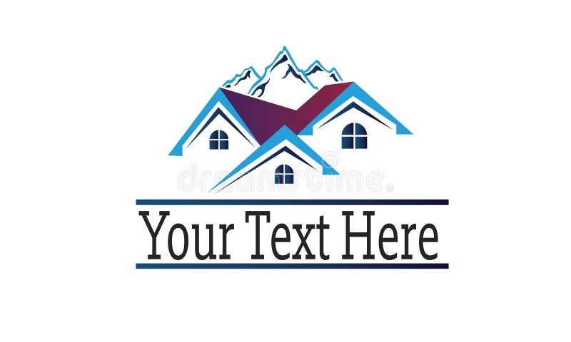 Real Estate, House with Windows and Doors Logo Vector Symbol Design ...