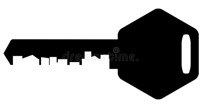 Real estate key stock illustration. Illustration of apartment - 92522906