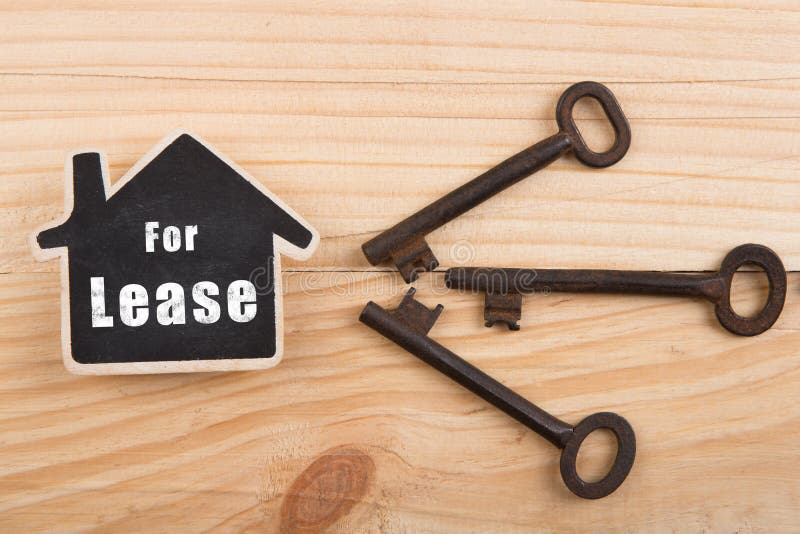 Real Estate Lease Concept - Little House Model Stock Photo - Image of ...