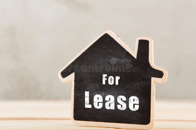 Real Estate Lease Concept - Little House Model Stock Image - Image of ...