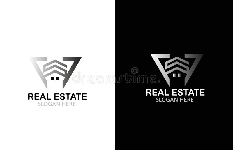 Real Estate Logo Design.Vector Illustrator Eps.10 Stock Vector ...