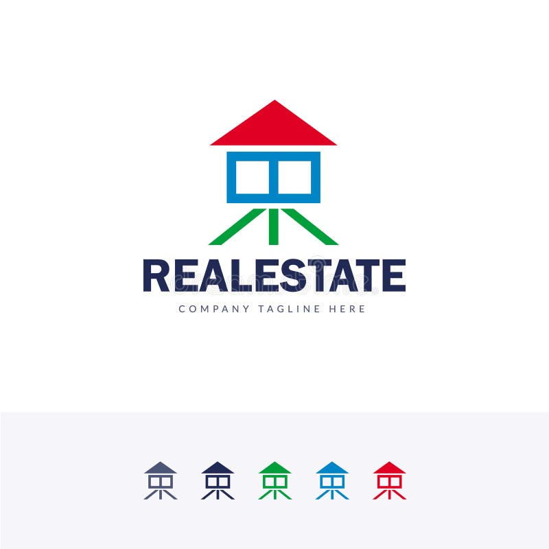 Real Estate Logo, Home Icon, House Logo Design Vector, Logo Design ...