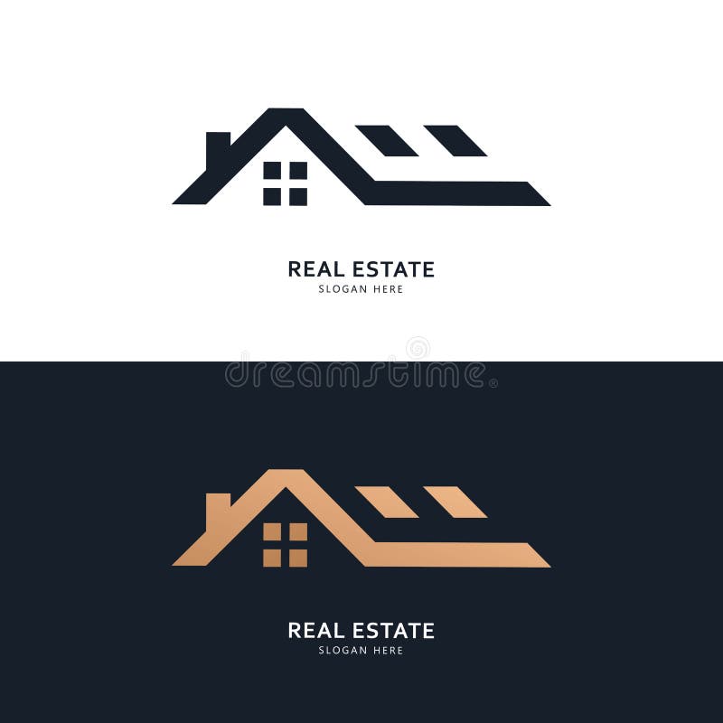 Real Estate Logo and Icon Design Concept Stock Vector - Illustration of ...