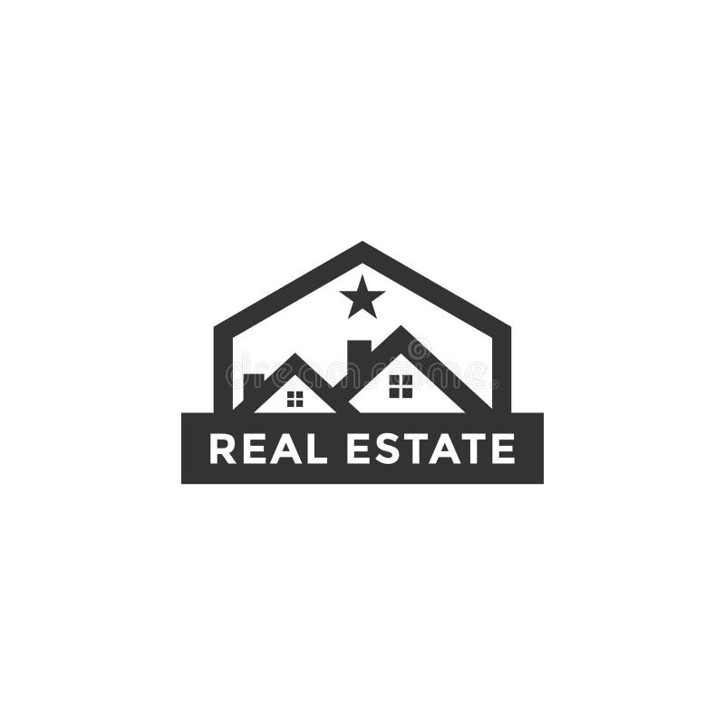 Real Estate Logo Icon Element Design Template Stock Vector ...
