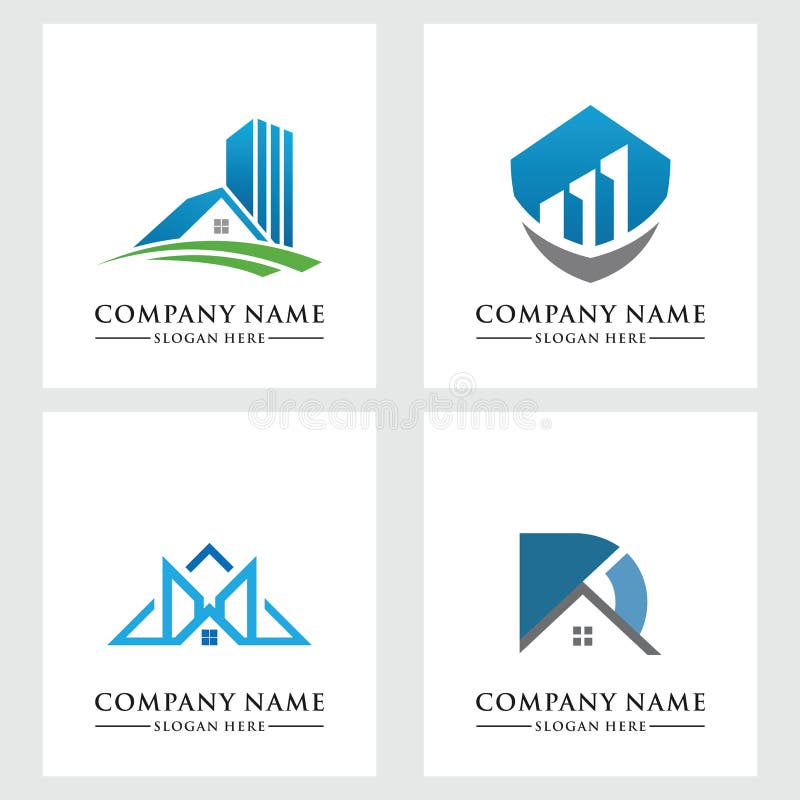 Real Estate Logo Template stock vector. Illustration of real - 252037690