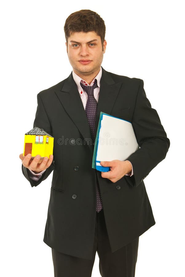 Real estate man stock photo. Image of contract, looking - 23522828