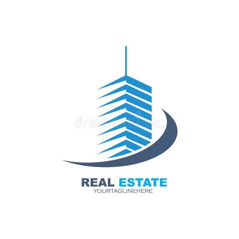 Real Estate Modern City Building Vector Template Stock Vector ...