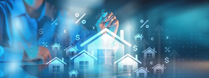 Real Estate and Mortgage Technology Concept Stock Image - Image of ...