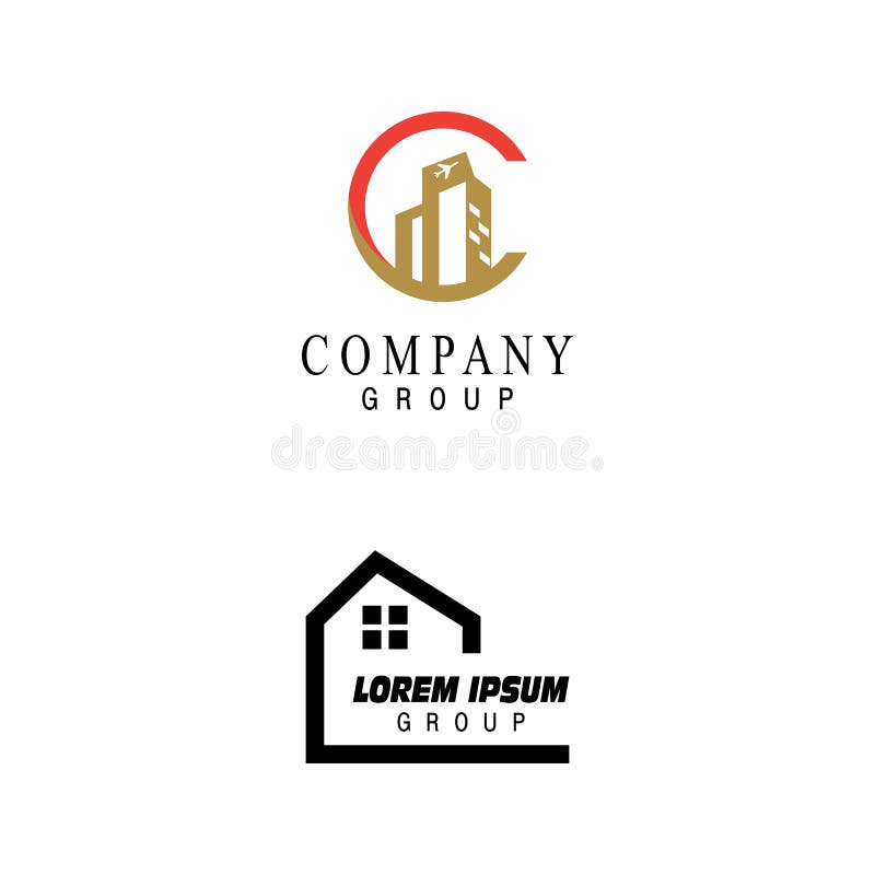Real Estate , Property and Construction Logo Design Stock Vector ...