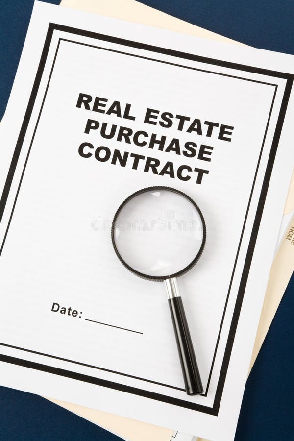 Real Estate Purchase Contract Stock Photo - Image of agreement, legal ...