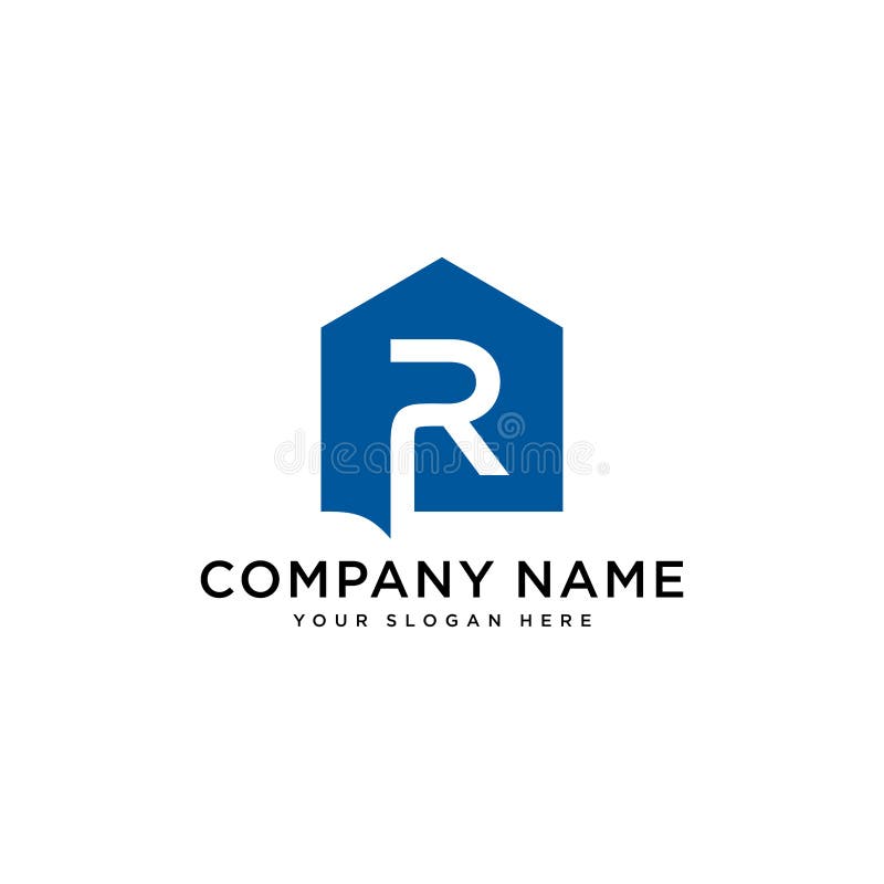 Letter RR with Real Estate Element. Home Initial R R Concept Stock ...