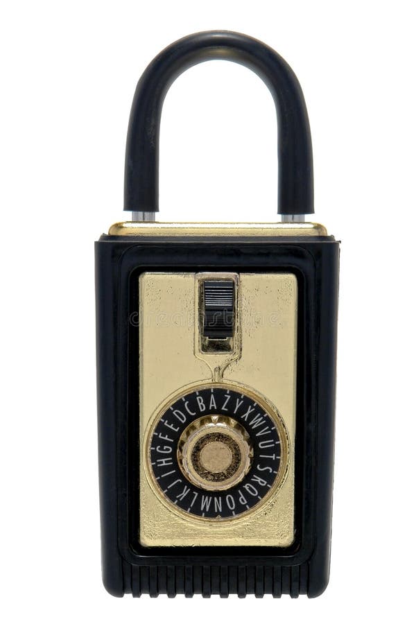Real Estate Realtor Lock Box Key Holder Isolated Stock Image - Image of ...