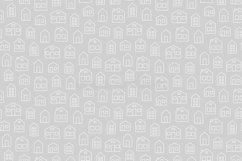 Real Estate Seamless Pattern Stock Vector - Illustration of seamless ...