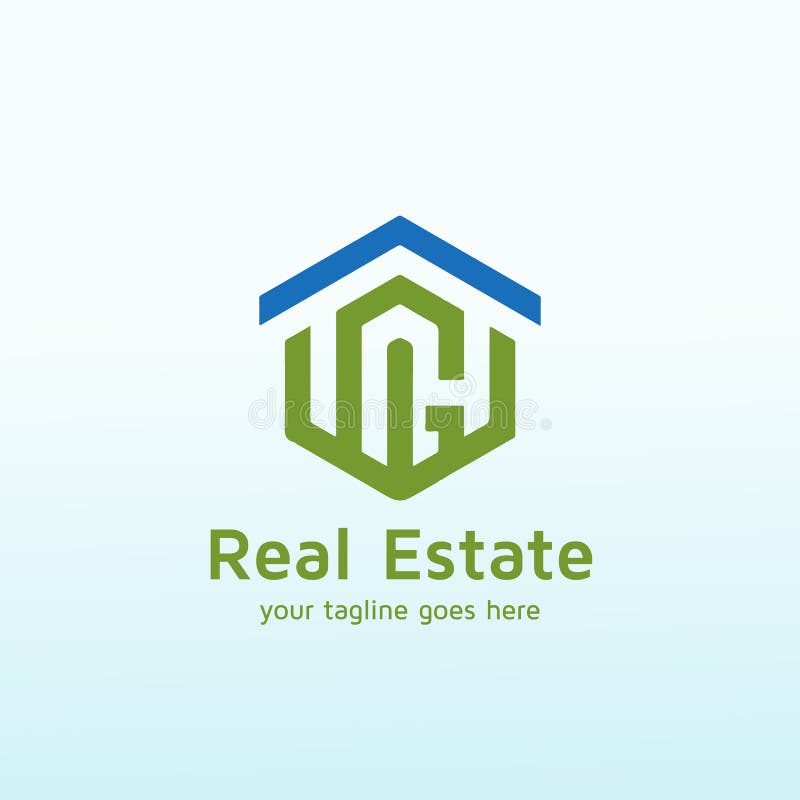 Real Estate Sector with Focus on Data Logo Design Stock Vector ...