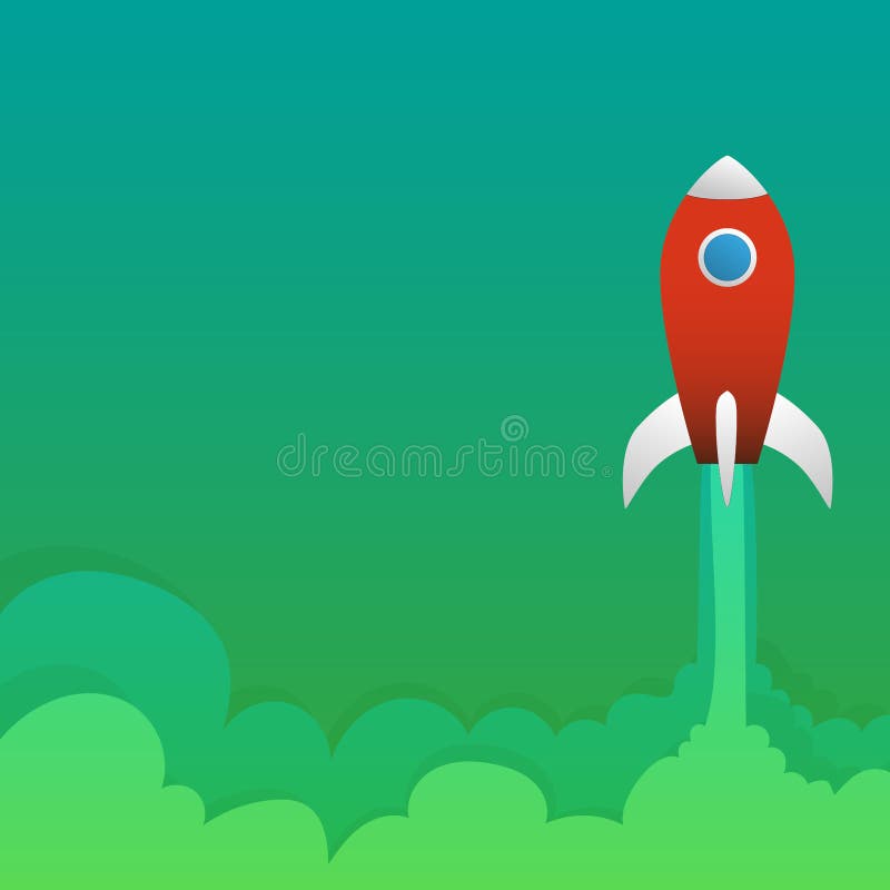 Star Red Rocket Design for Business Stock Vector - Illustration of ...
