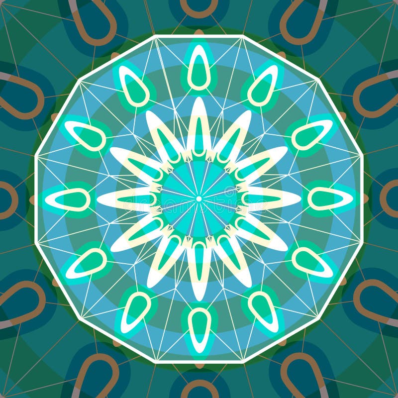 Winter Mandala Snowflake To Decor Christmas Season Stock Vector ...