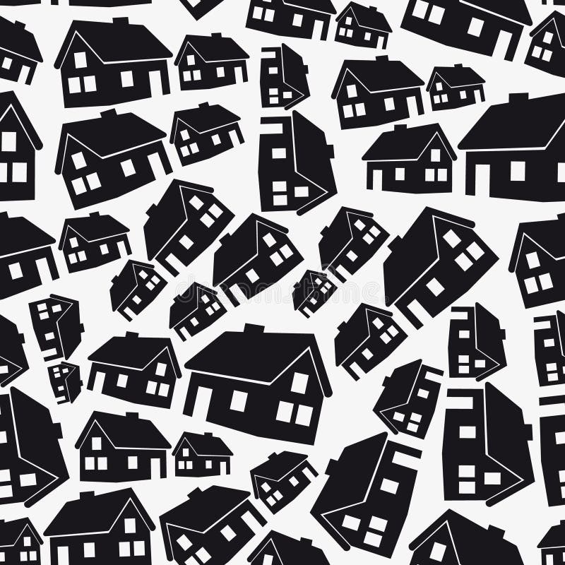 Real Estate Simple House Pattern Eps10 Stock Vector - Illustration of ...