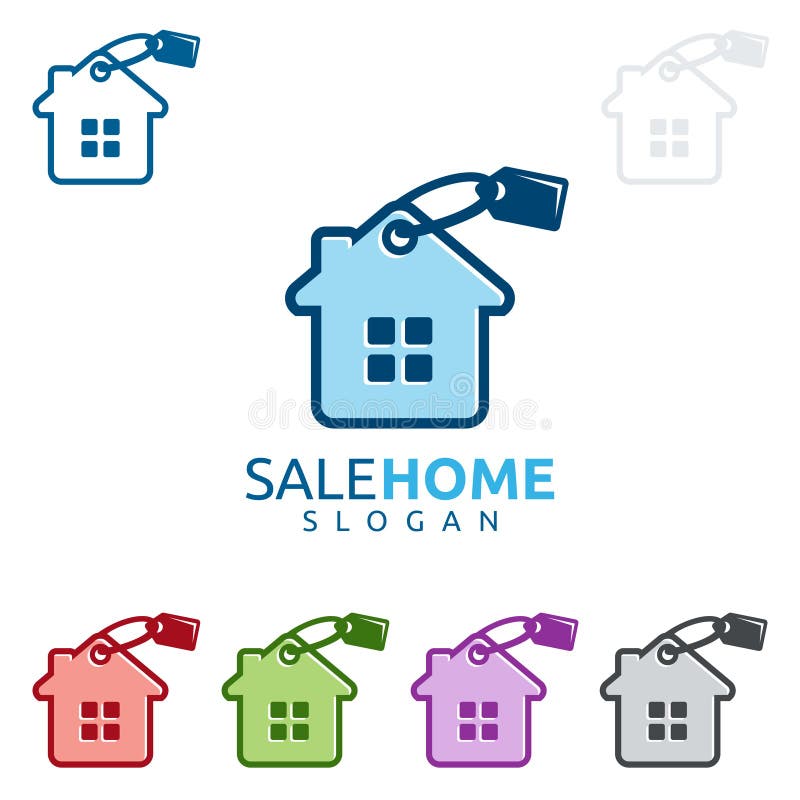 Real Estate Vector Logo Design, Sale Home Logo Stock Vector ...