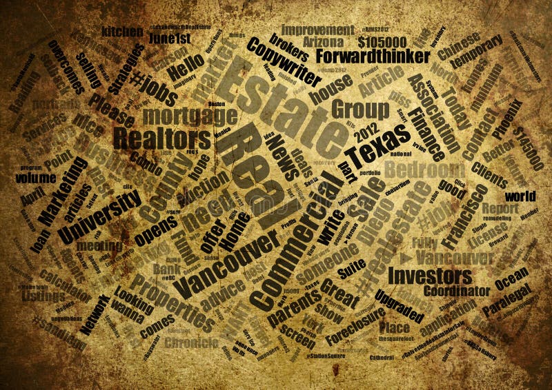 Real estate word cloud stock photo. Image of business - 178733076