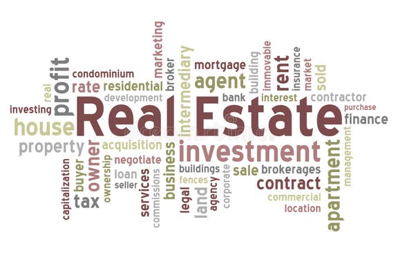 Real Estate Word Cloud stock vector. Illustration of words - 21197819