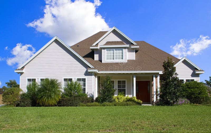 Ranch Style Home stock image. Image of style, banister - 301711