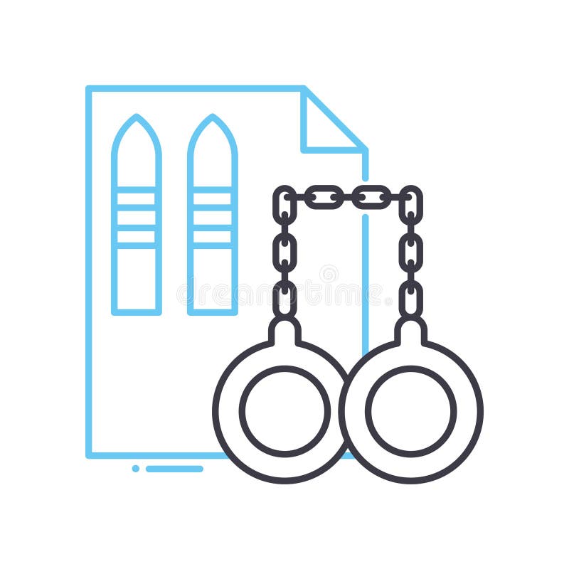 Real Evidence Line Icon, Outline Symbol, Vector Illustration, Concept ...