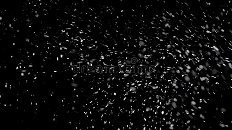 Real Falling Snow on a Black Background Stock Footage - Video of ...