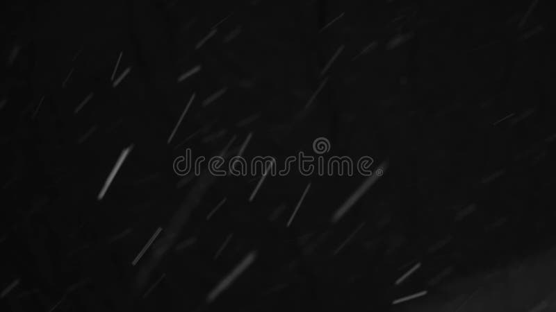Real Falling Snow on a Black Background Stock Footage - Video of ...