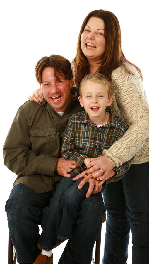 Real family with laughing stock photo. Image of parents - 28032272
