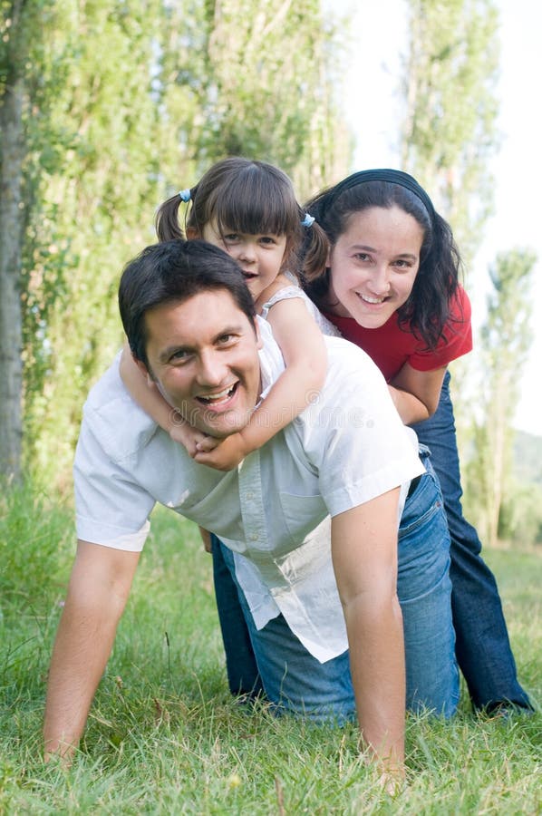 Real Family Playing Together Stock Image - Image of family, caucasian ...