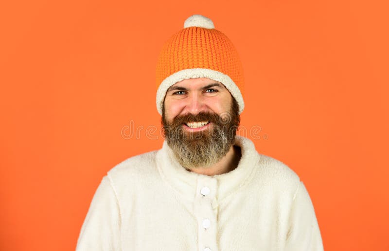 Real Feelings Funky Happy Bearded Man Mature Man Posing With Funny