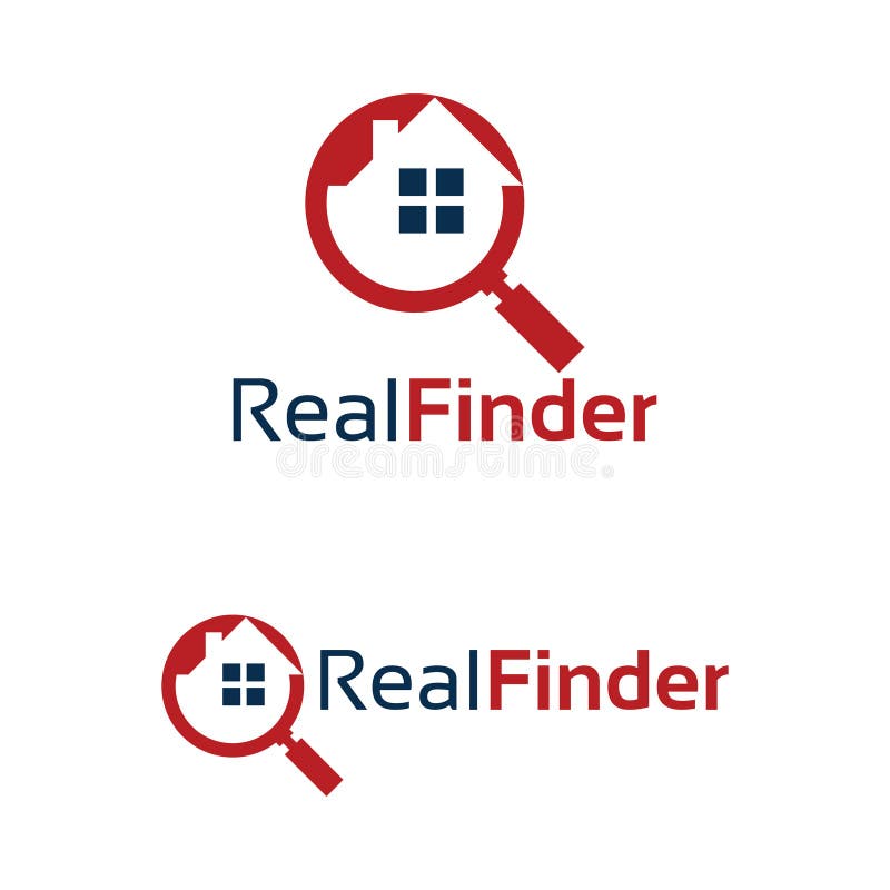 Real Finder Logo Template Design Stock Vector - Illustration of ...